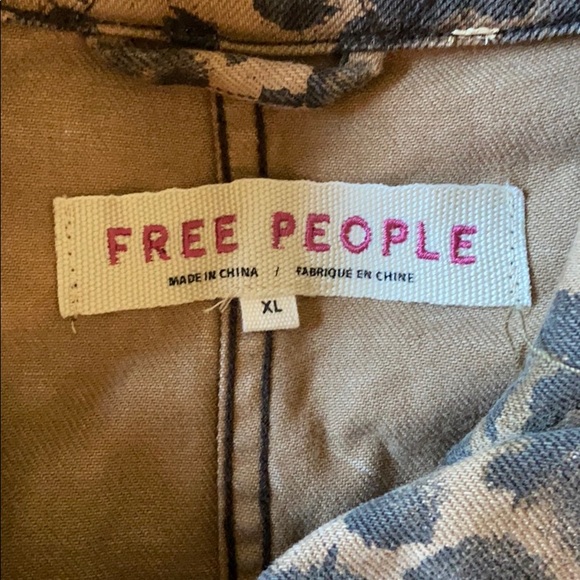 Free People | Jackets & Coats | Free People Seize The Day Leopard Print ...